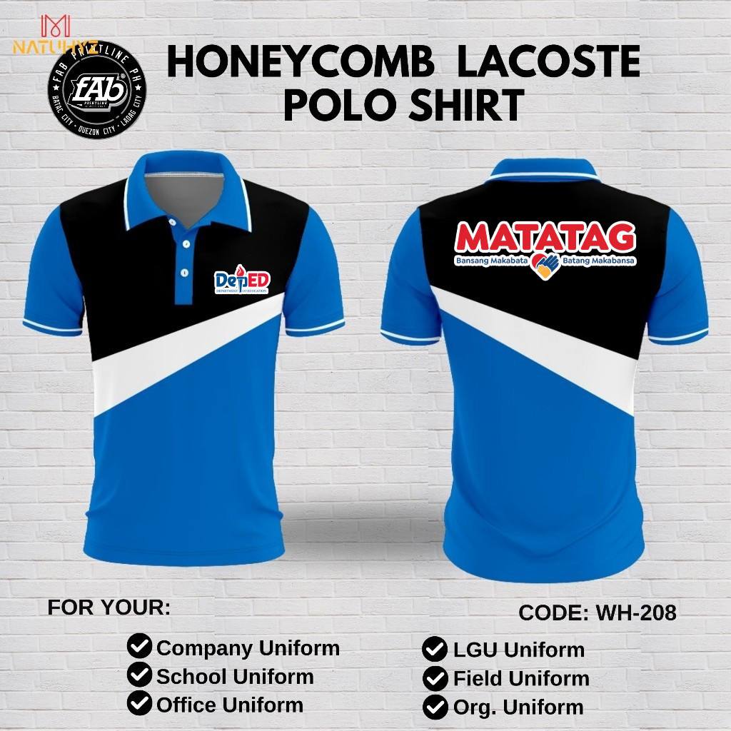 DEPED MATATAG POLO UNIFORM FULL SUBLIMATION POLO-Shirt FOR Men AND ...