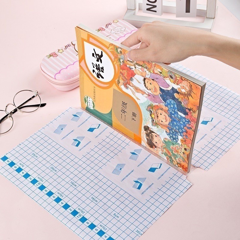 10/20/30Sheets S/M/L Self-Adhesive Book Protective Covers / Transparent ...