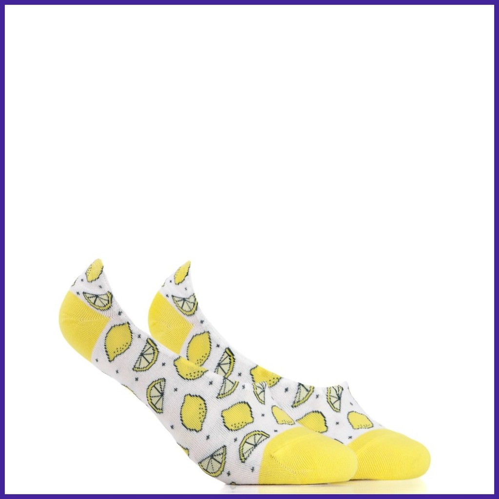 Iconic Socks Lemon Women's Invisible Foot Socks | Shopee Philippines
