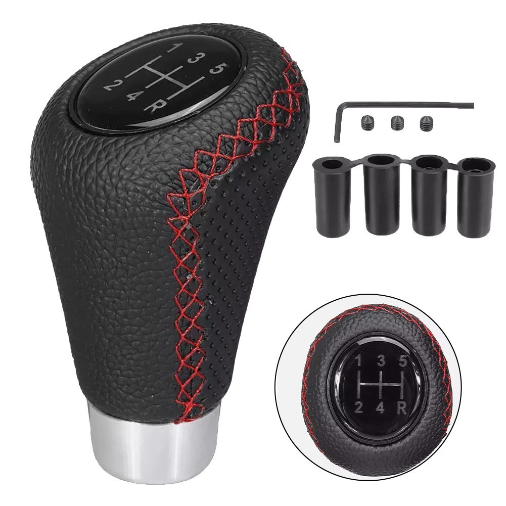 【SMT】 Car Gear Shift Knob 5 Speed Auto Manual Gear Lever Shifter Knob ...