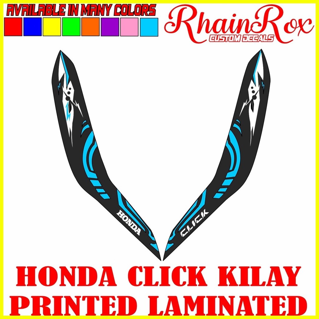 honda click v2 kilay printed laminated waterproof | Shopee Philippines
