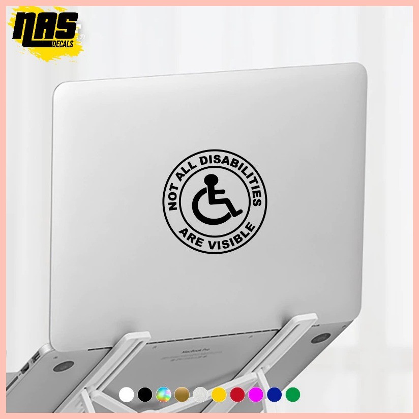 ⋺ Not All Disabilities Are Visible PWD Signage DECAL STICKER for Car ...