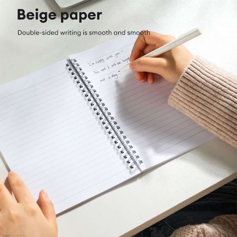 Deli 5PCS Thick A5 Spiral Notebook 60Sheets Student Hardbound Spiral ...