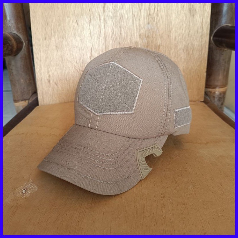 Tactical coak polos cream tan full ripstop cotton baseball caps velcro ...