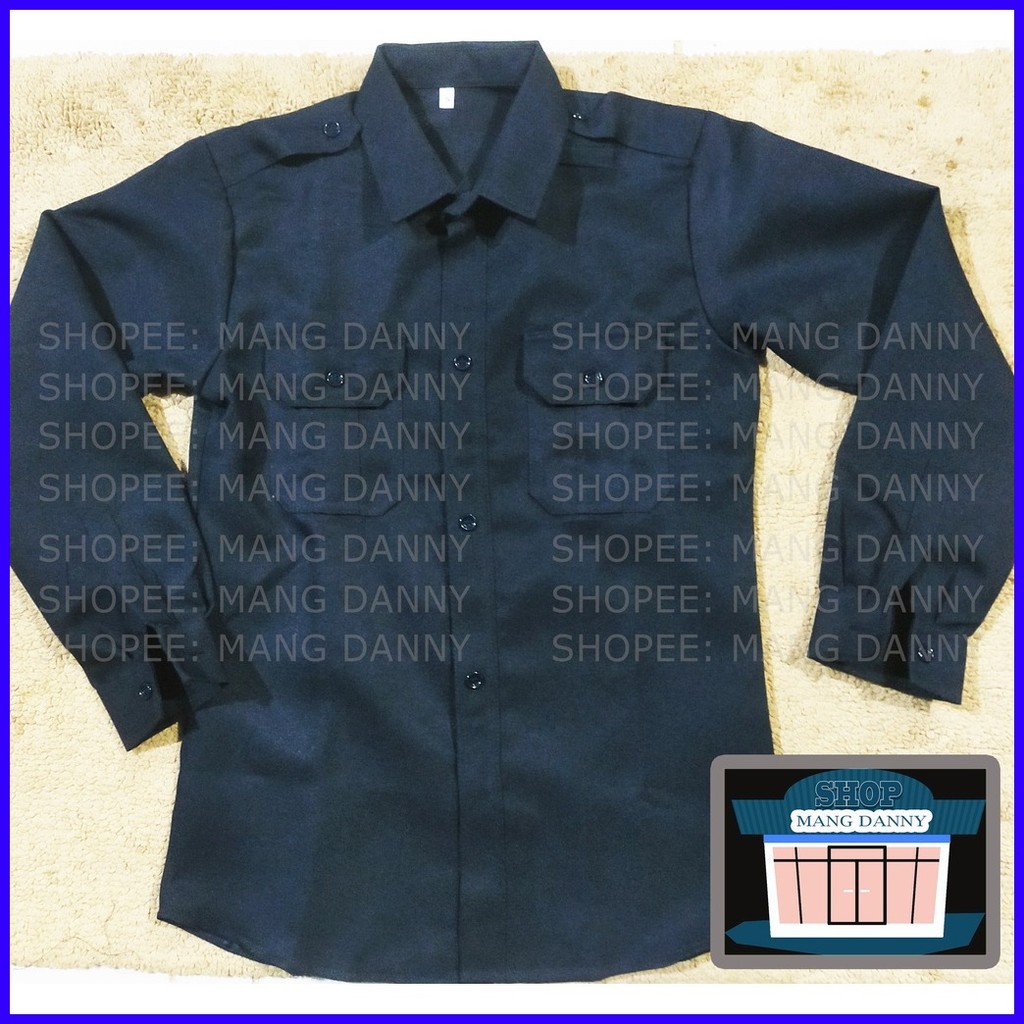 Long Sleeve for Security Guard (Navy Blue) SG Uniform "security guard ...