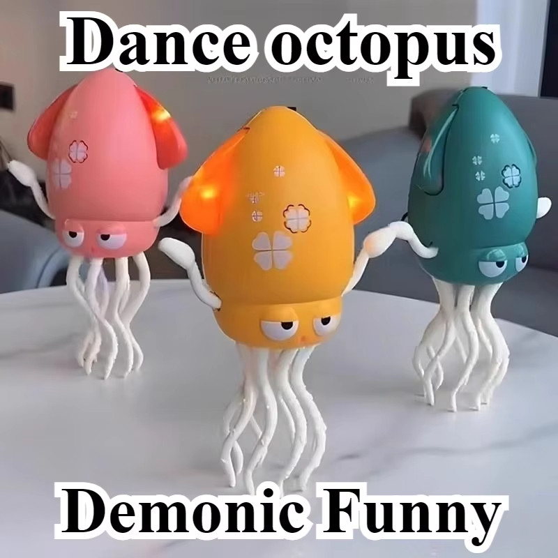 New Creative Electric Dancing Squid Toys Decompression Toy Demonic ...