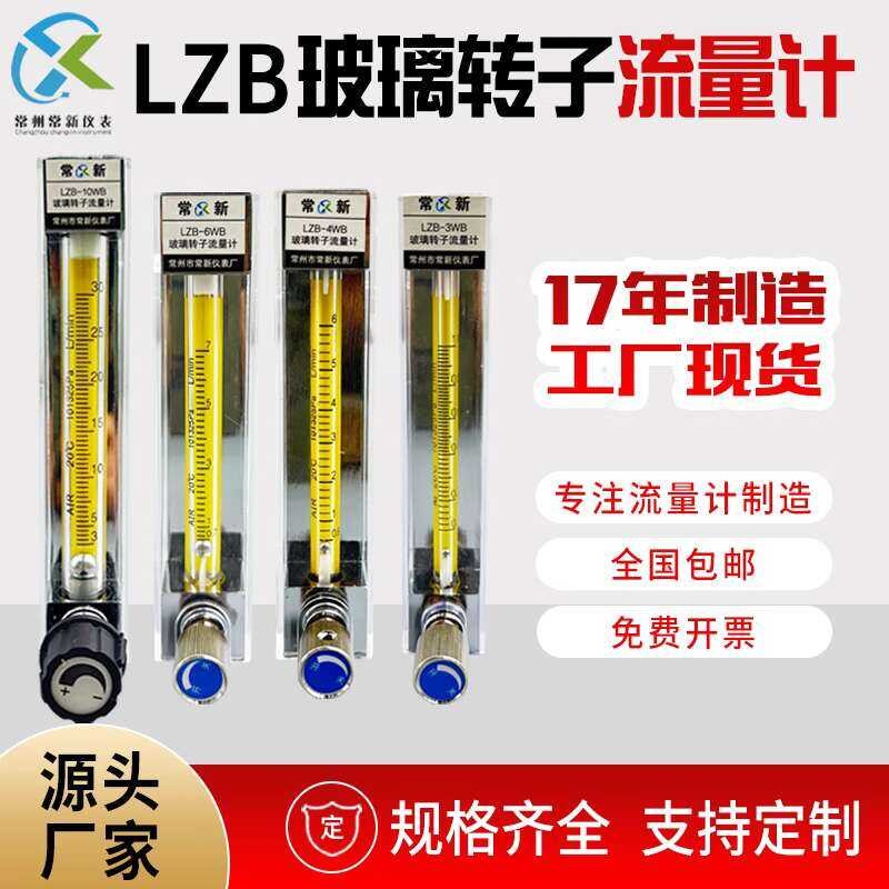 Changxin Instrument Glass Rotameter LZB-3WB/4/6/10WBF Gas Liquid Float ...