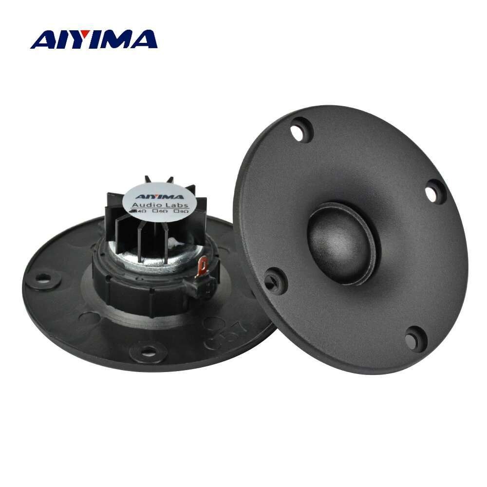 Audio accessories AIYIMA 2PCS 3 inch 4/6/8 Ohm 15W Dome Silk Film Tweeters Audio Loudspeakers ...