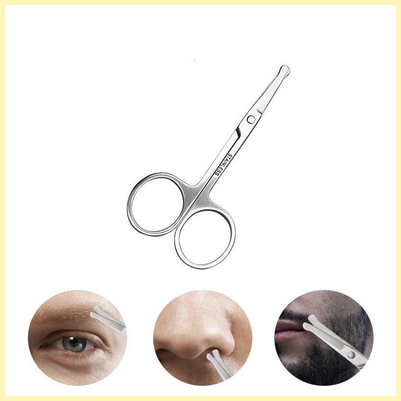 Rounded Nose Hair Trimmer Safety Scissors MultiPurpose Scissor with ...