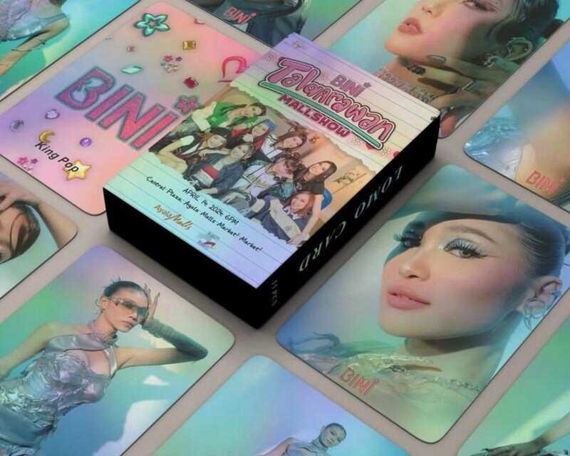 30/50/55/92/120/124Pcs BINI Holographic Postcards Stickers KPOP Album ...