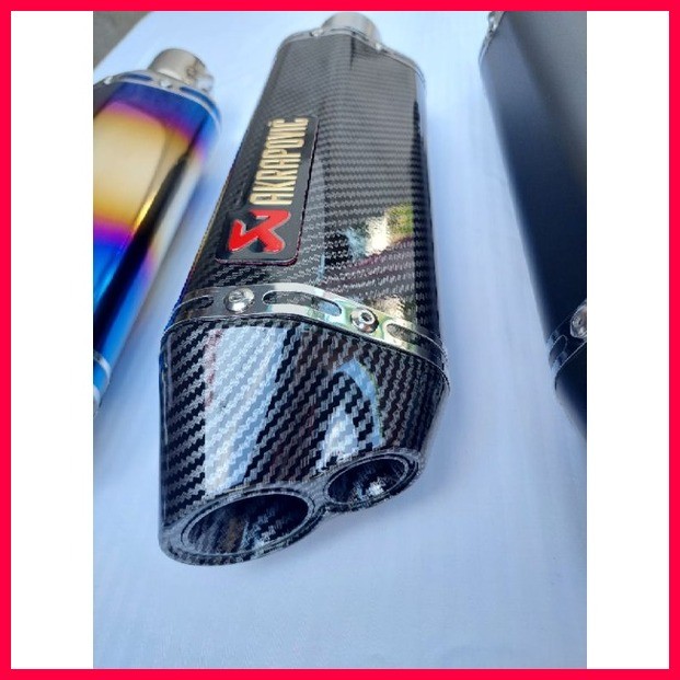 ∇ HONDA CLICK 125i v1 and v2/150 v1 and v2 AKRAPOVIC DUAL HOLE PIPE ...