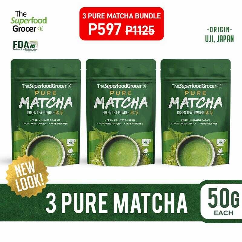 3 PURE MATCHA BUNDLE The Superfood Grocer Pure Uji Matcha Powder From ...