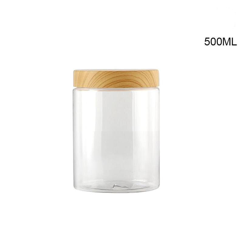 Bamboo Lid Candy Jar Storage Packaging Cookie Coffee Bean Nuts ...