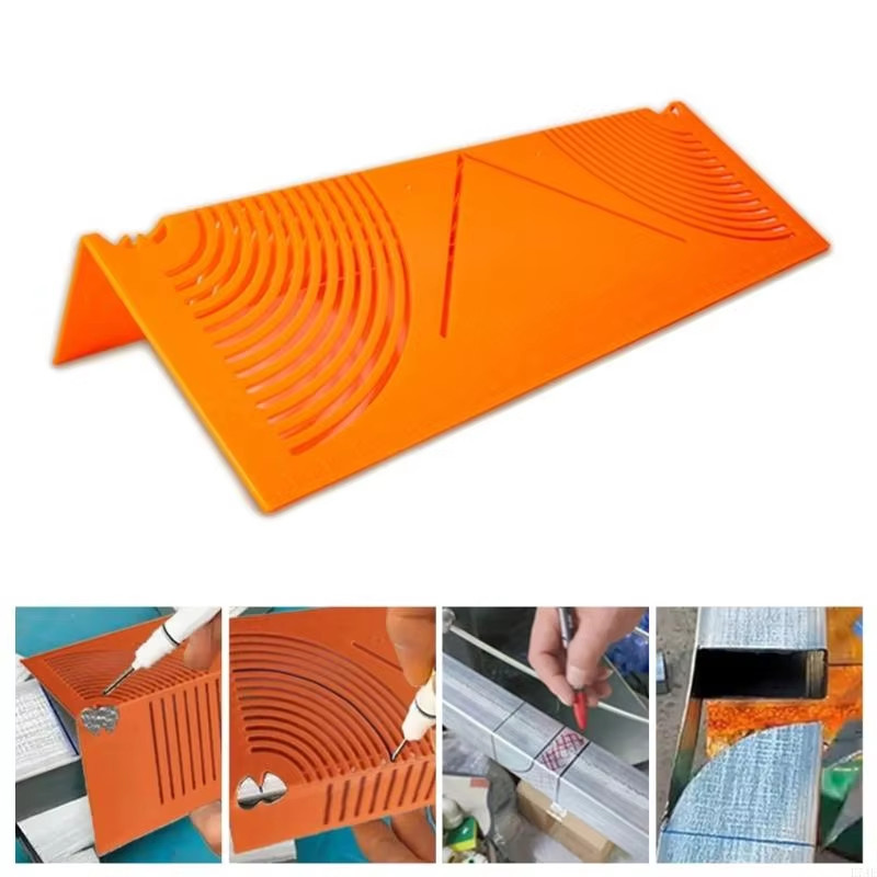 Multifunctional Metal Square Tube Ruler Rounded Corners Ruler Drawing ...