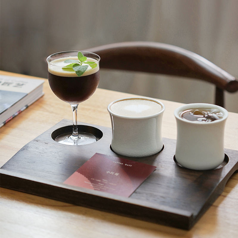 Coffee Utensils, One Beans, Three Drinks, Combo, Wooden Tray, Cold Brew ...