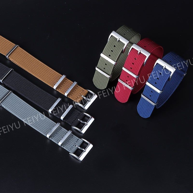 NATO Nylon Canvas Watch Strap ZULU Watch Band One Loop Bracelet 18mm ...