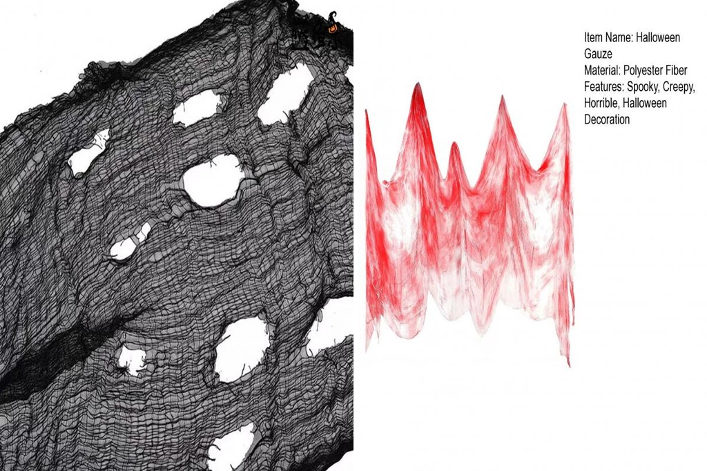 SPRINGGREEN| Horror Movie-inspired Gauze Horror-themed Gauze Spooky ...