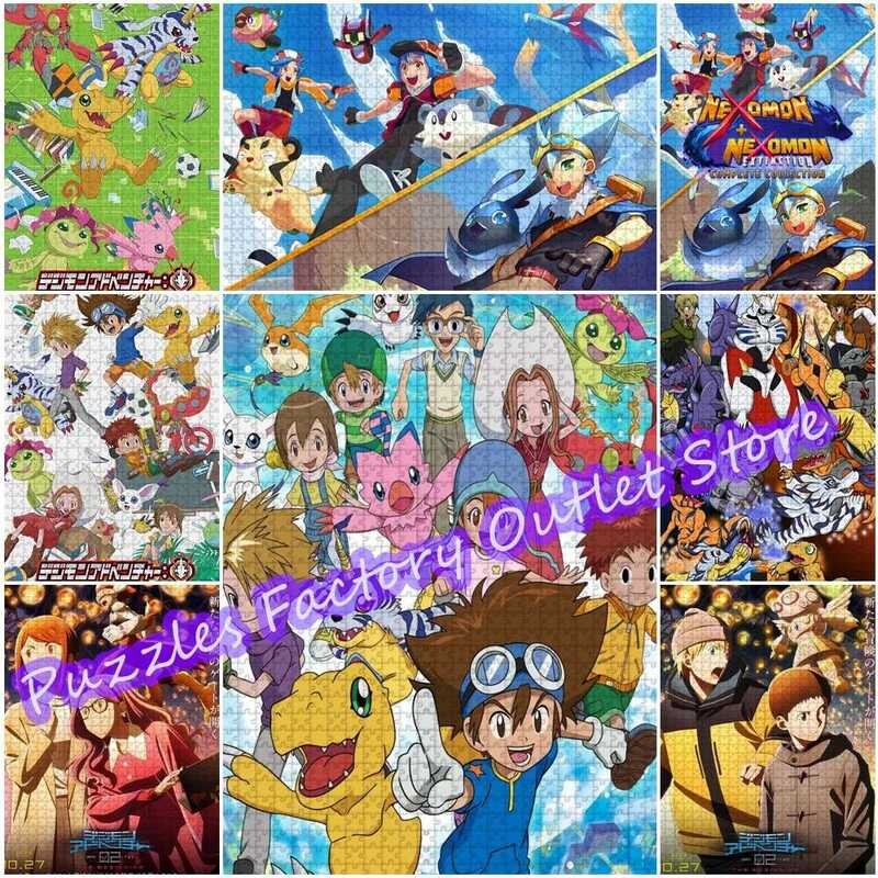 Puzzles Jigsaw Digimon Adventure Japanese Cartoon Anime Digital Monster ...