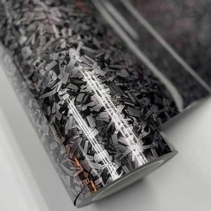 Forged Carbon Black Sticker Wrap 12× 60 Inches For Car/Motorcycle Car ...