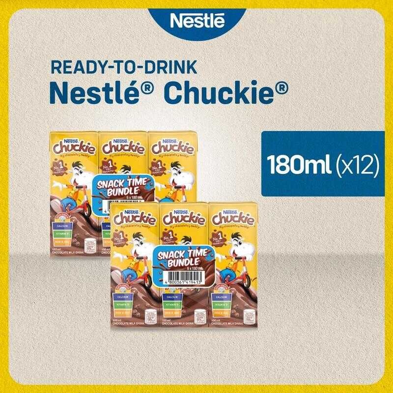NESTLÉ CHUCKIE Chocolate Flavoured Milk 180Ml - Pack Of 12 B76 | Shopee ...