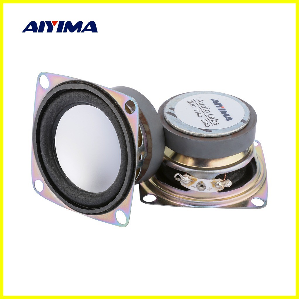 AIYIMA 2Pcs 2 Inch 4Ohm 3W Full Range Speaker Mini Portable Audio Speaker Stereo Woofer ...
