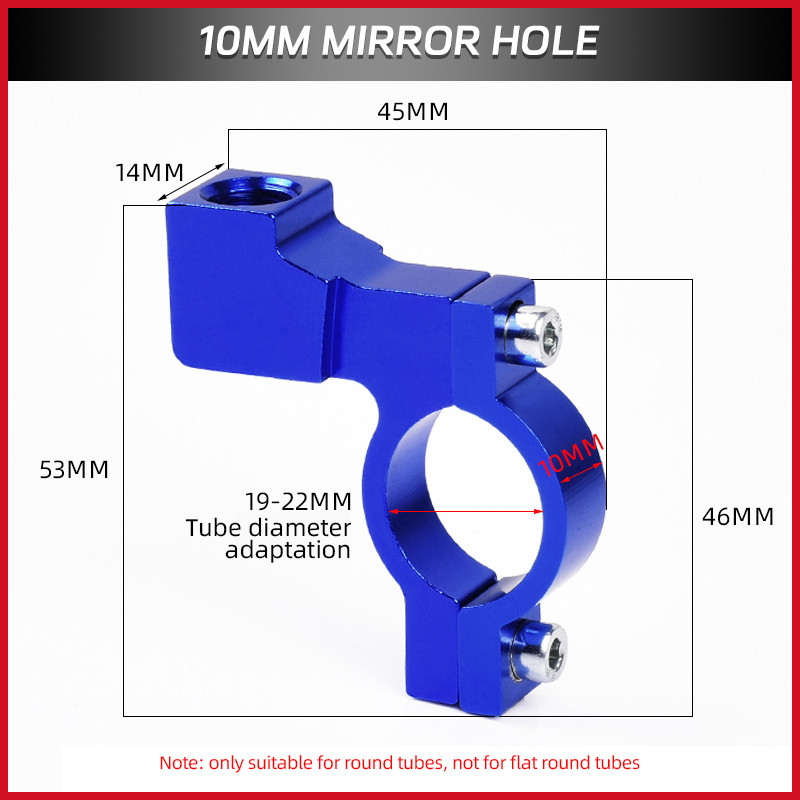 Motorcycle Parts Accessories Universal Side Mirror Adapter Base ...