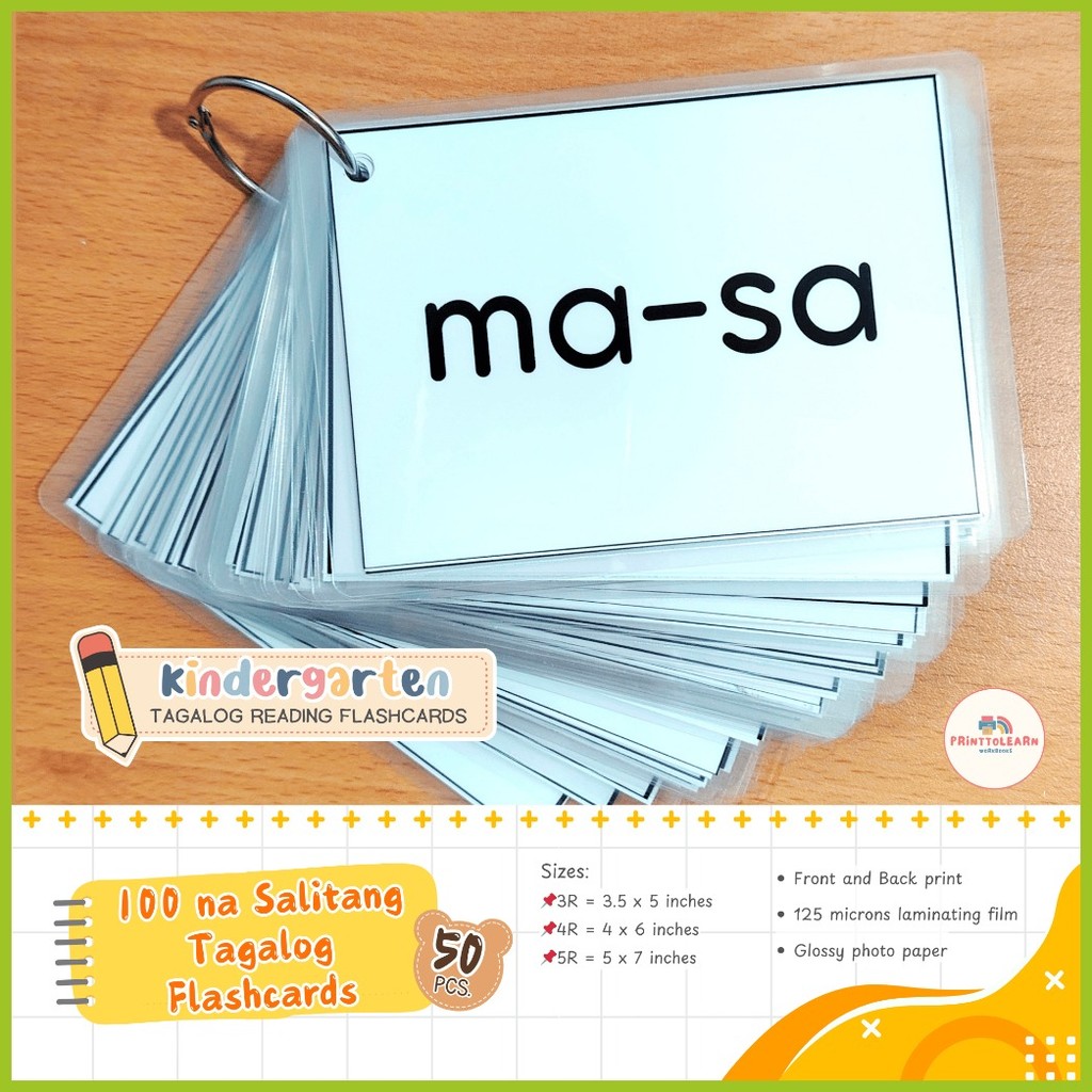 ♣ ABAKADA Flashcards: Pagbasa sa Filipino, ALPABASA Alpabetong Tagalog ...