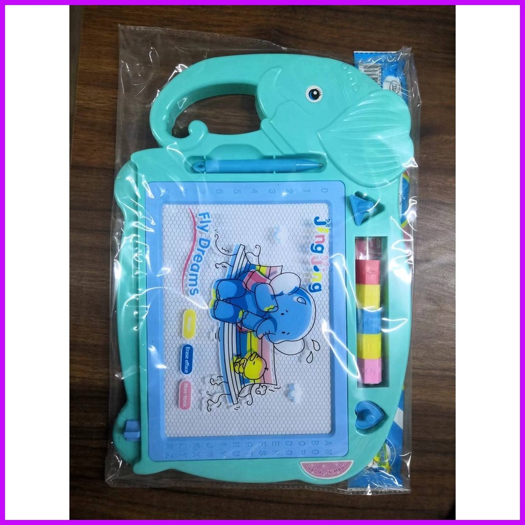 ACC Elephant Design Magic Writer Magnetic Easy Writing Drawing Slate ...