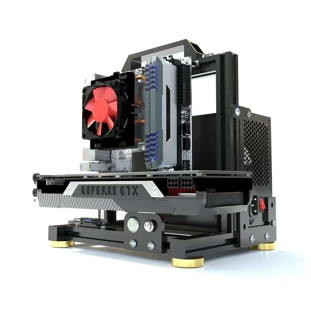 ITX Mini MATX ATX Gamer Cabinet,MOD Desop PC Open Frame Rack,Water ...