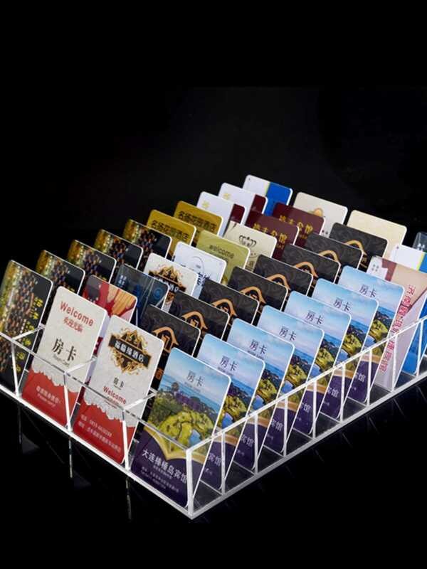 Storage Folding Box Multi Grid Storage Box For Hotel Room Cards, Table ...