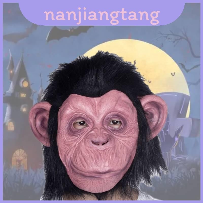Terrifying Gorilla Head Mask For Halloween Party Realistic Latex King ...