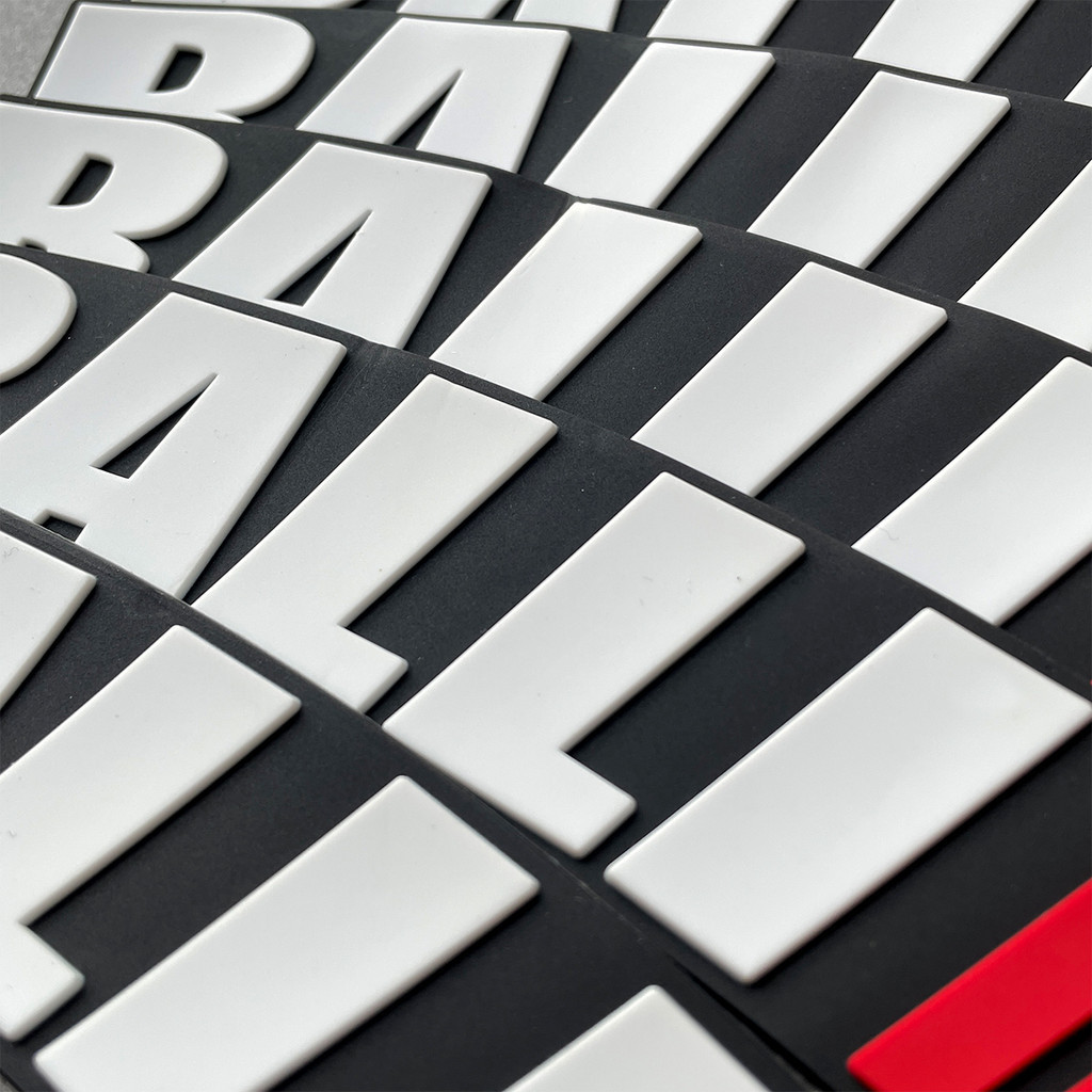 Mitsubishi 3D Siamese Tire Letter Stickers Car Wheels Rubber Decorative ...