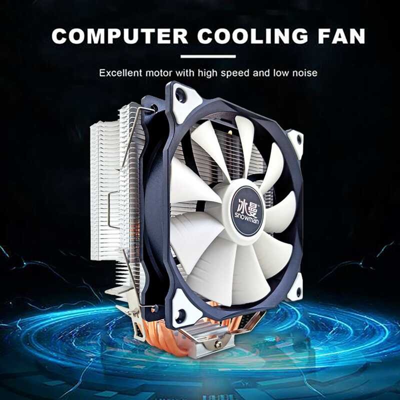 [Lrfa] SNOWMAN M-T6 CPU Cooler 6 Heat Pipe 4Pin Pwm 120Mm Silent Fan ...