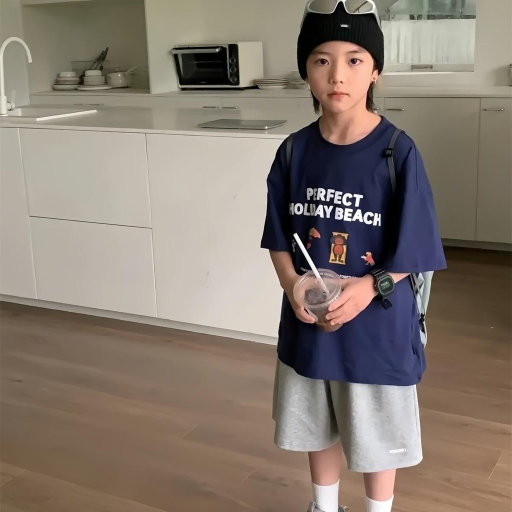 Beryl kids Boy T-shirts Summer Fashion Printed Short Sleeves Casual ...