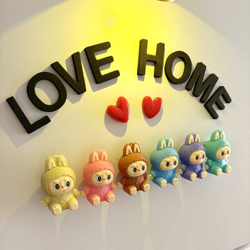 Labubu Labubu Refrigerator Sticker Labubu with Magnetic Magnet Magnetic ...