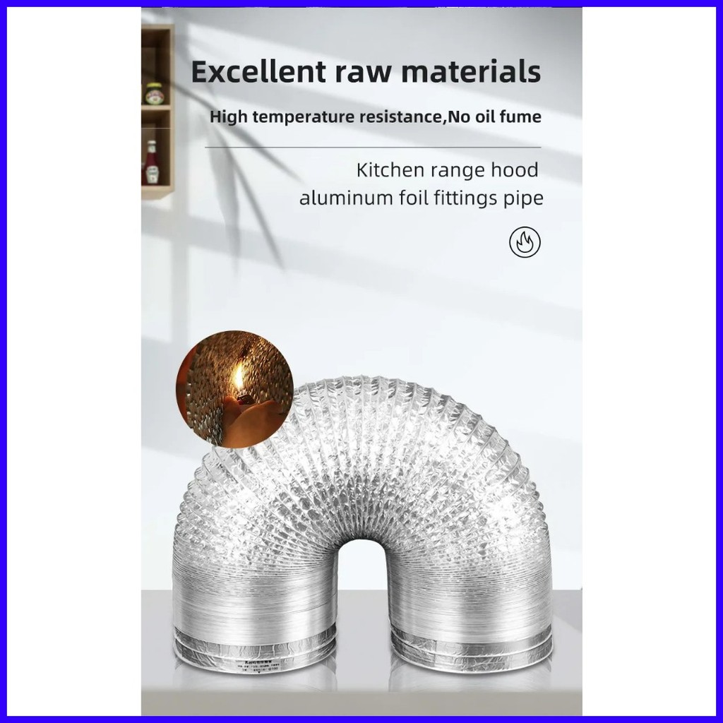 Universal Flexible exhaust Ventilator pipe Aluminum ventilator pipe ...