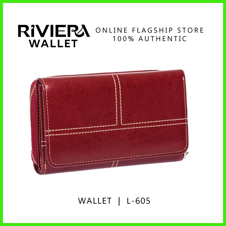 Riviera Wallet Genuine Leather Wallet L-605 | Shopee Philippines