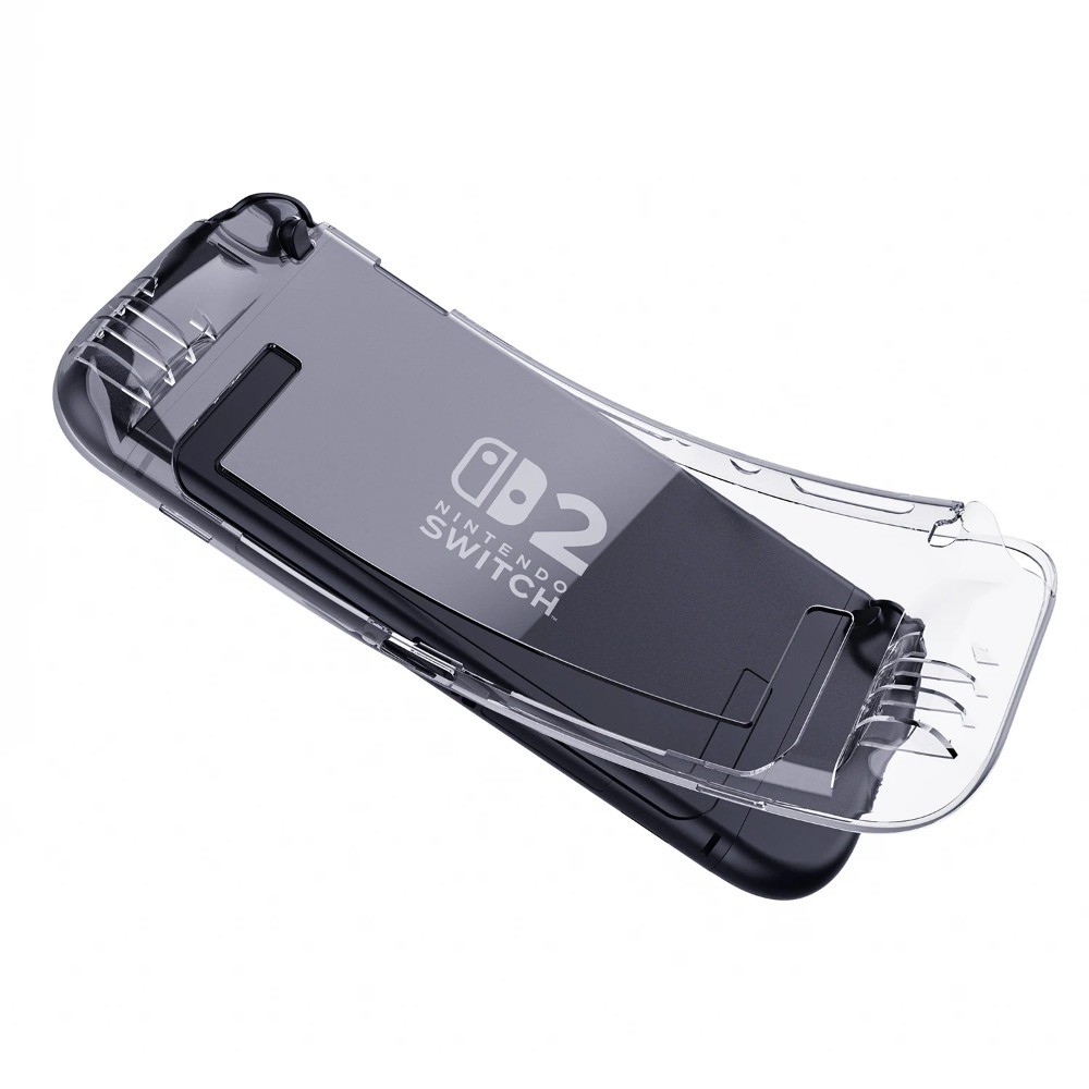 TPU Protective Cover For Nintendo Switch 2 Transparent Shell Crystal Clear Case With 2 Game ...