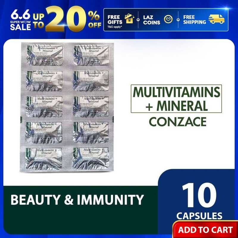 Unilab Conzace Multivitamins 10 Capsules- For Stronger Immunity And ...