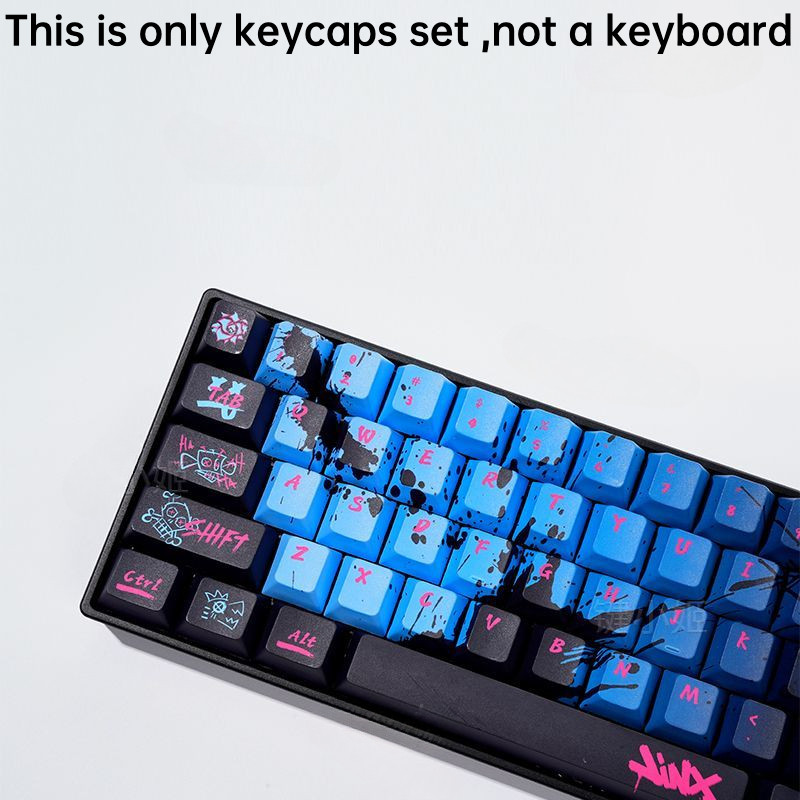 PBT Keycap Cherry Shimmering Jinx E-sports Game Personality ...