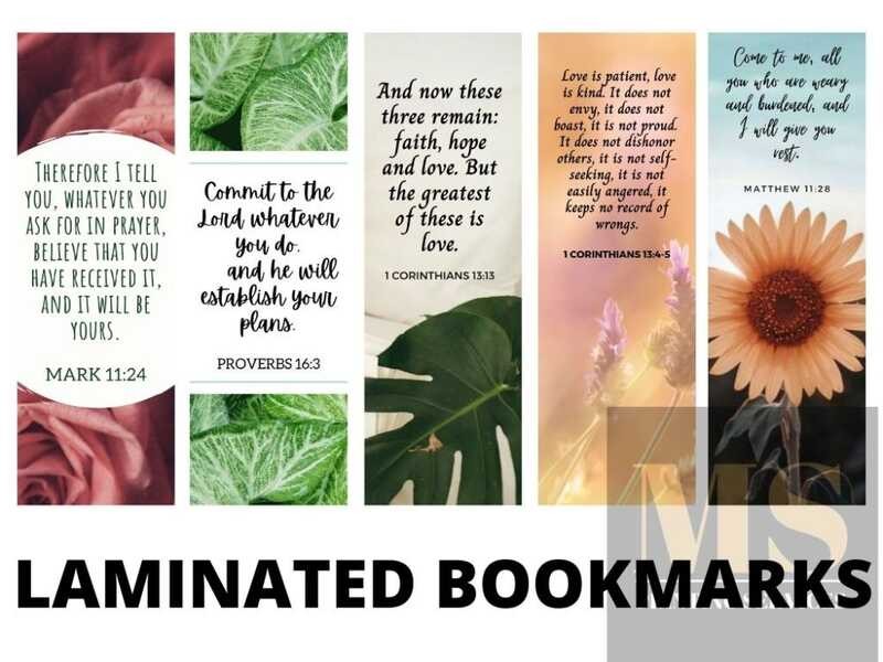 Laminated Bookmarks 2 (Quotes, Bible Verses) | Shopee Philippines