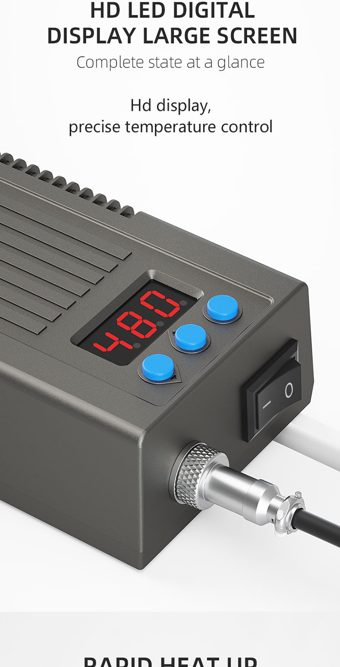 MaAnt M-T12 75W Soldering Iron Station for Mobile Phone Repairs T12 Portable Digital Display ...