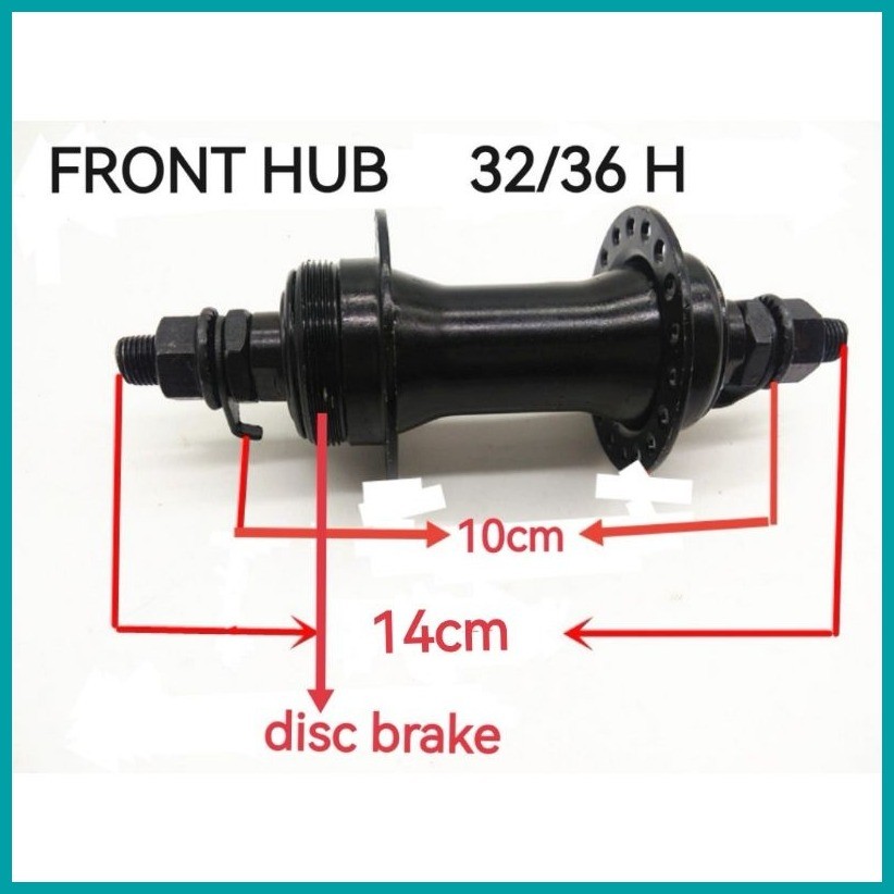 Bike Hubs 14G 32/36 Holes MTB Thread Type Hub Front/Rear Disc Brake Hub ...