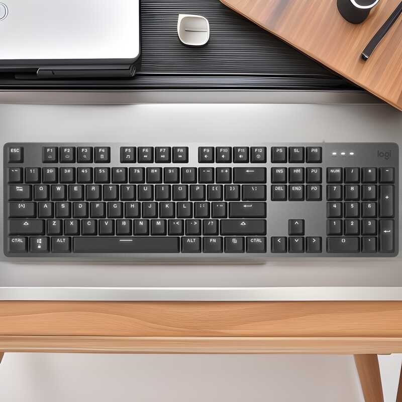 K845 ⭐ Logitech Wired Mechanical Keyboard Office Gaming Metal Panel ...