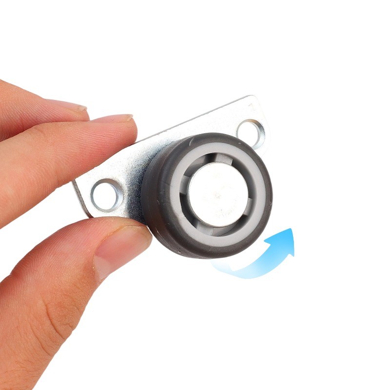 4-12set Furniture Caster Side Mount Wheels - Non Swivel Silent TPE ...