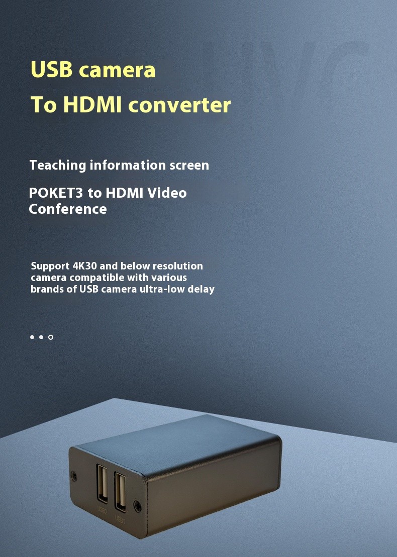 pocket3 to HDMI to connect the guide desk UVC to HDMI teaching screen ...