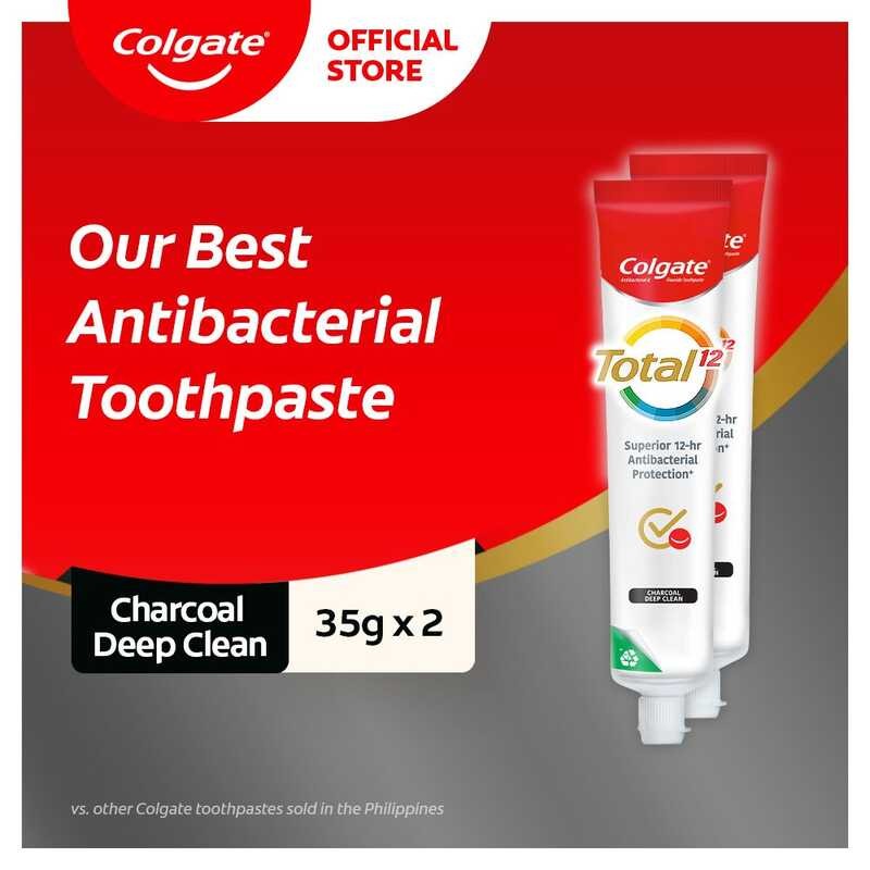Colgate Total Charcoal Deep Clean Toothpaste - Antibacterial, 12-Hour ...