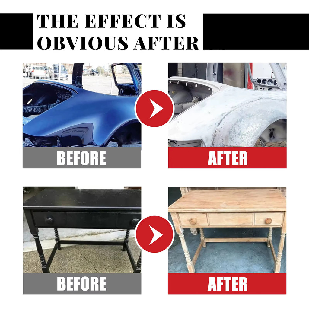 Powerful Paint Remover Spray Metal Mags No Residue Non-Corrosive Paint ...