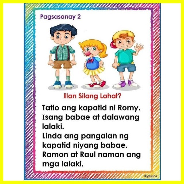 Pagsasanay sa Pagbasa ng Tagalog (21 pages) free bookbind | Shopee ...