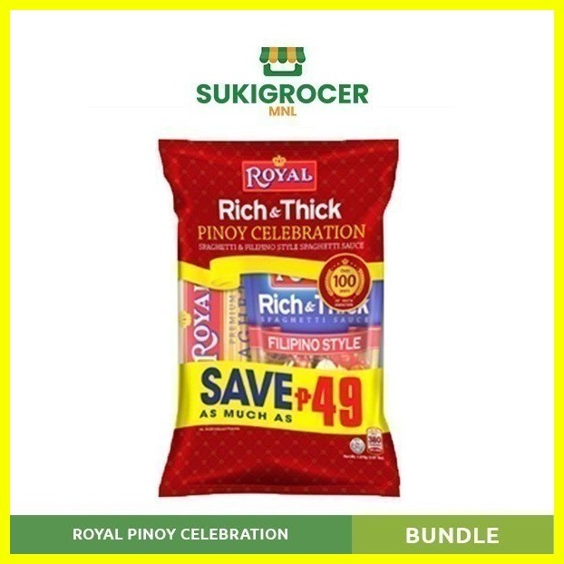 ROYAL Pinoy Celebration (ROYAL Spaghetti Pasta 800g + ROYAL Filipino ...